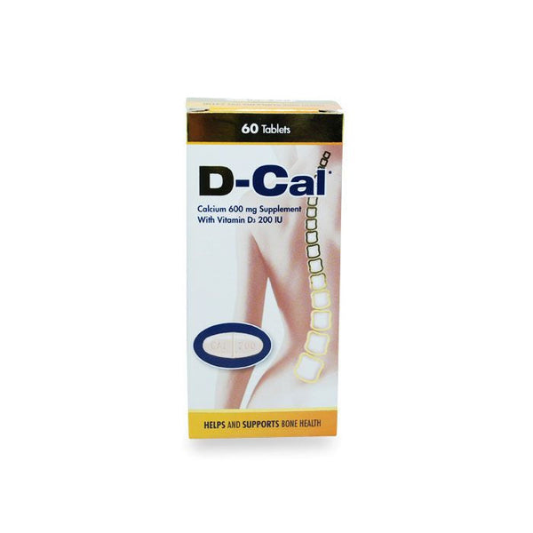 Calcium With Vitamin D Tablets - D-Cal Cal 600Mg 60S - Dermame.Com