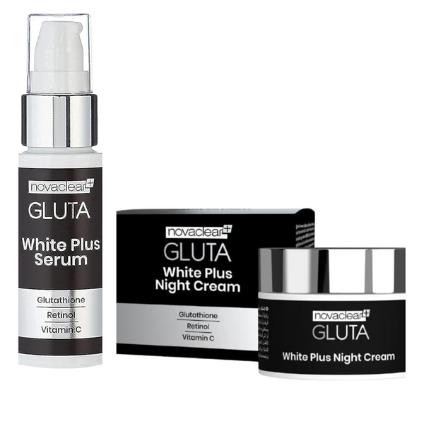 Novaclear Gluta White Plus Serum 30Ml + Gluta White Plus Night Cream 5 ...