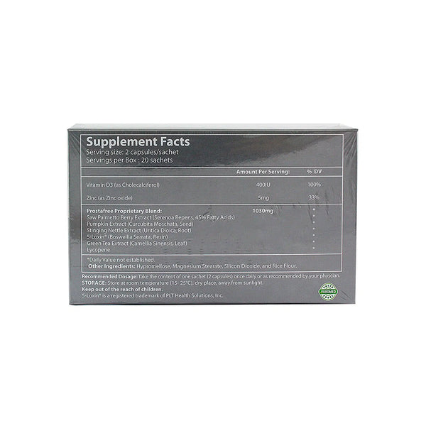 Natural Prostate Support Supplement - Prostafree Caps 40 - Dermame.Com