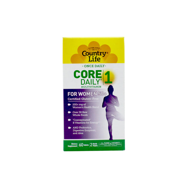 Daily Multivitamin For Women - Country Life Core Daily 1 Women 50+ Tab ...