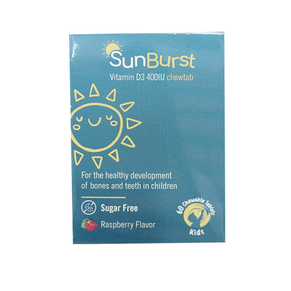 Vitamin D Chewable Tablets - Sunburst Vit D 60S - Dermame.Com.Com