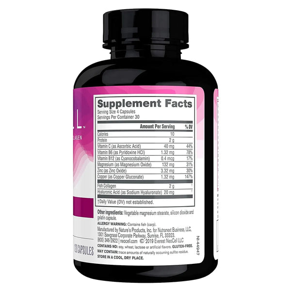 Marine Fish Collagen - Neocell Fish Collagen 120 Caps - Dermame.Com