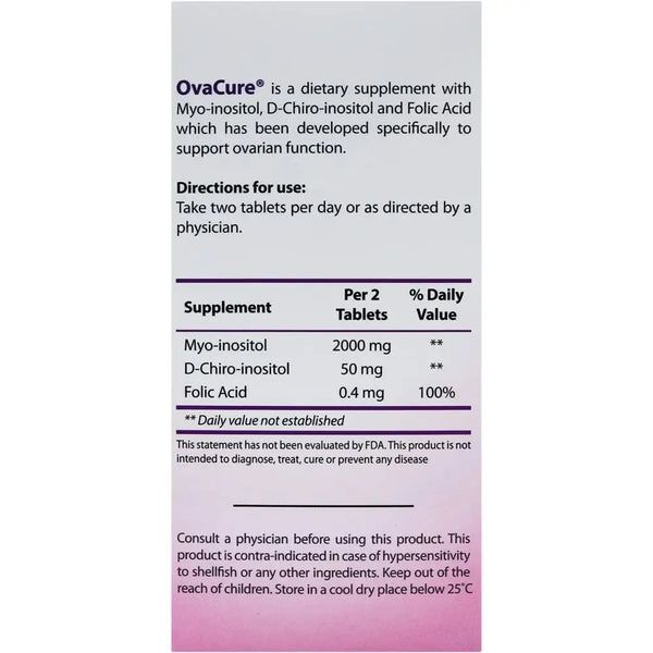 Daily Nutritional Support – OvaCure 60 Tablets | dermame.com – Dermame