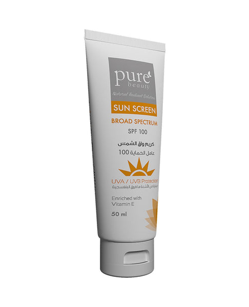 Pure Beauty Sun Screen Broad Spectrum Cream Spf 100 50 Ml – Dermame
