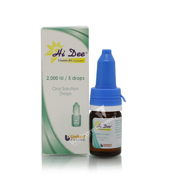 Hi Dee Vit D3 2000Iu/5Drops 10Ml – Dermame