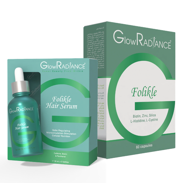 Glow Radiance Folikle Hair Serum + Folikle Capsules – Dermame