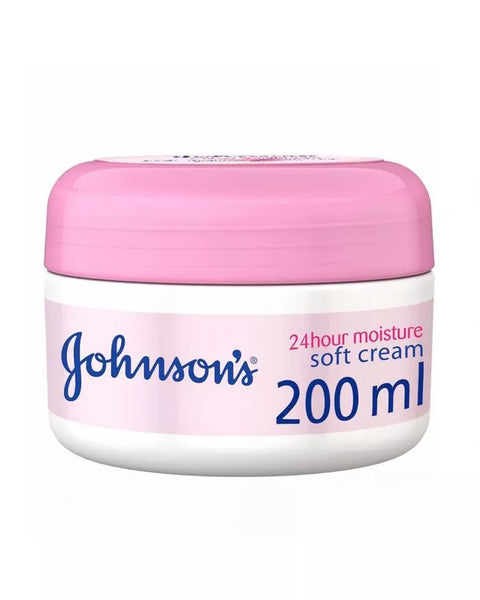 Johnson & Johnson 24-Hour Moisturizing Soft Cream 200ml – Dermame