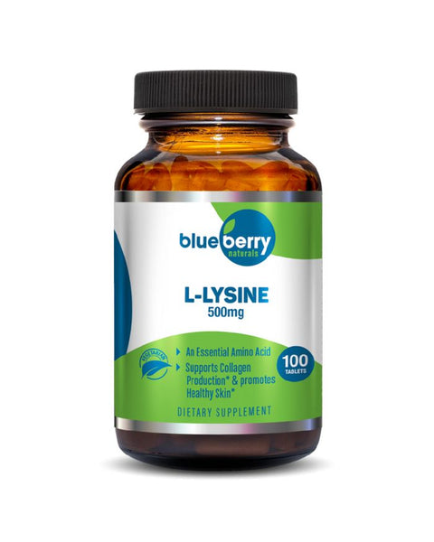 Blueberry Naturals L-Lysine 500Mg Tab 100S B4553 – Dermame