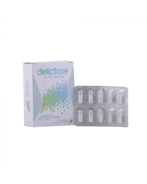 Lactose Digestion Supplement - Delictase Lactase Enzyme Cap 30 S ...