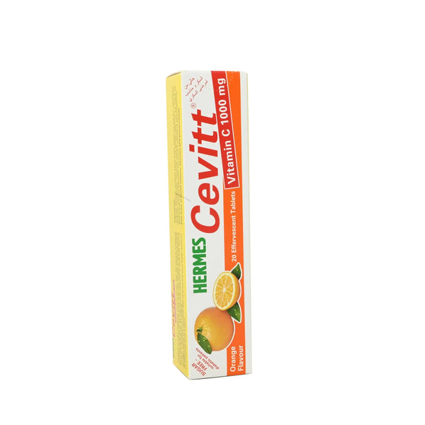 Hermes Cevitt Vit C Orange Effervescent Tab 20s – Dermame