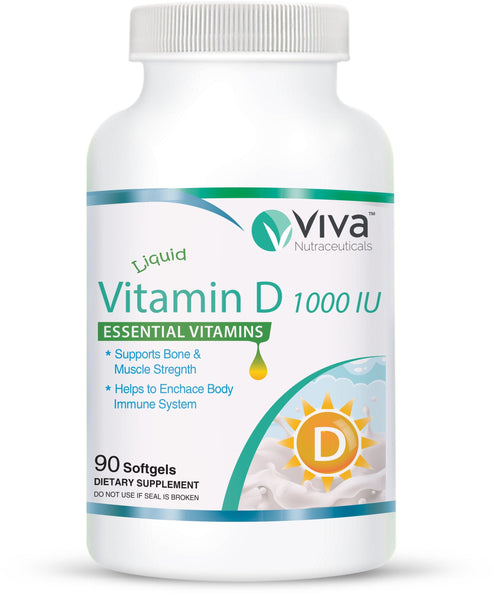 Viva Vitamin D 1000 Iu Softgels 90's – Dermame