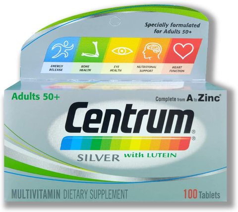 Multivitamin For Adults 50+ – Centrum Silver With Lutin 100S | Dermame.Com