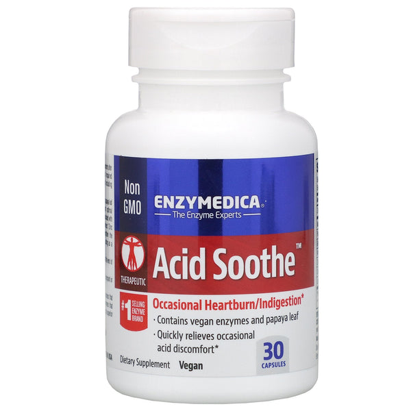 Acid Reflux Relief Supplement - Acid Soothe 30 Caps - Dermame.Com