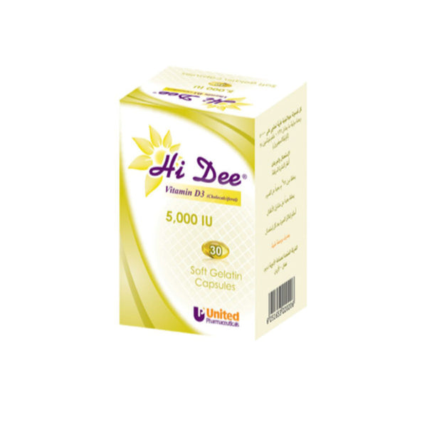 Vitamin D3 Supplement - Hidee Vitamin D3 5000 Iu Caps 30S | Dermame.Com