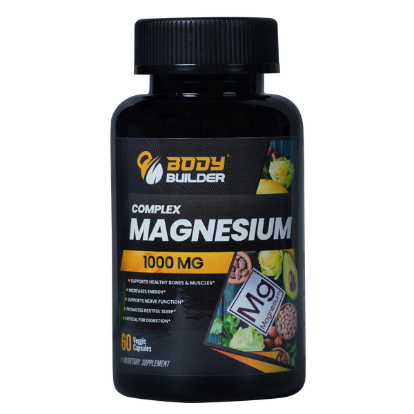 Magnesium Supplement - Body Builder Magnesium 1000Mg Veg Cap 60'S ...