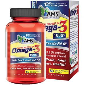 AMS Omega-3 1000mg Softgels 60's – Dermame