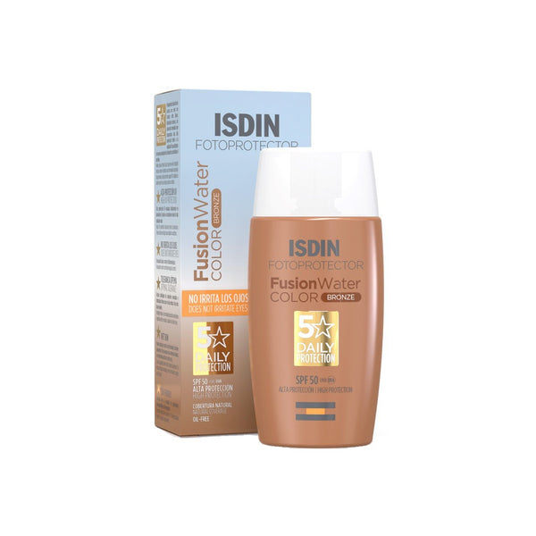Tinted Facial Sunscreen - Isdin Fotoprotector Fusion Water Color Bronze ...