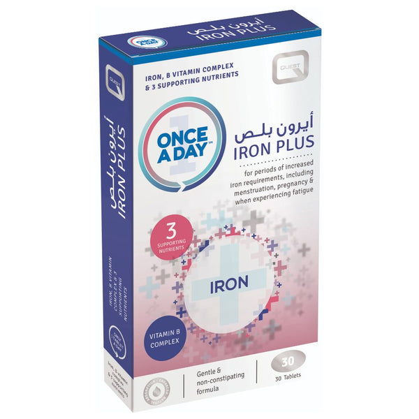 Once A Day Iron Plus Tab 30s – Dermame
